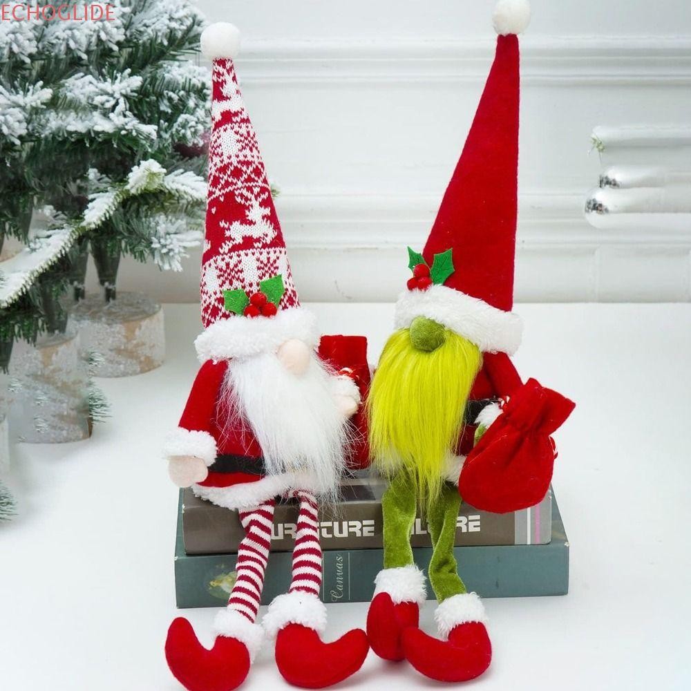 ECHOGLIDEคริสต์มาสFaceless Dwarfตุ๊กตา,Plush Handmade Gnmes Old Man ...