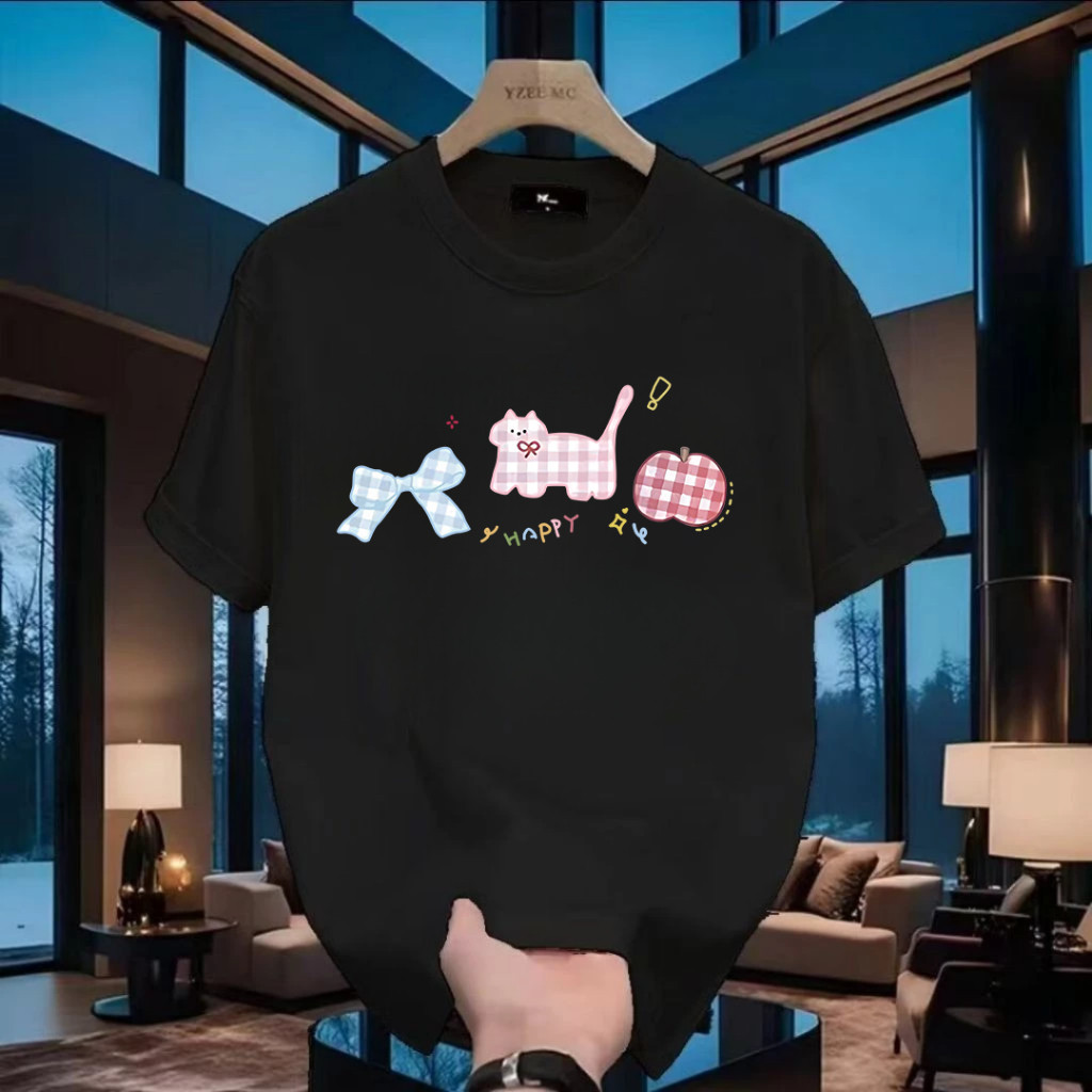 H-apparel shop เสื้อยืดลายน่ารัก เสื้อยืดคอกลมแขนสั้น ย้อนยุคน่ารัก ...