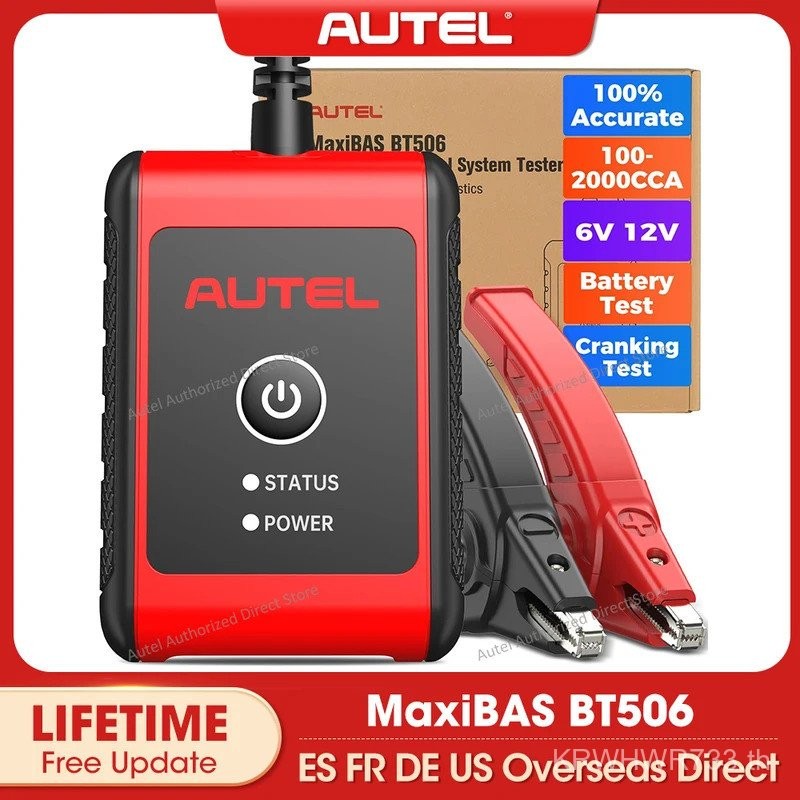 Autel MaxiBAS BT506 เครื่องทดสอบแบตเตอรี่รถยนต์, 6V 12V 100-2000 CCA ...