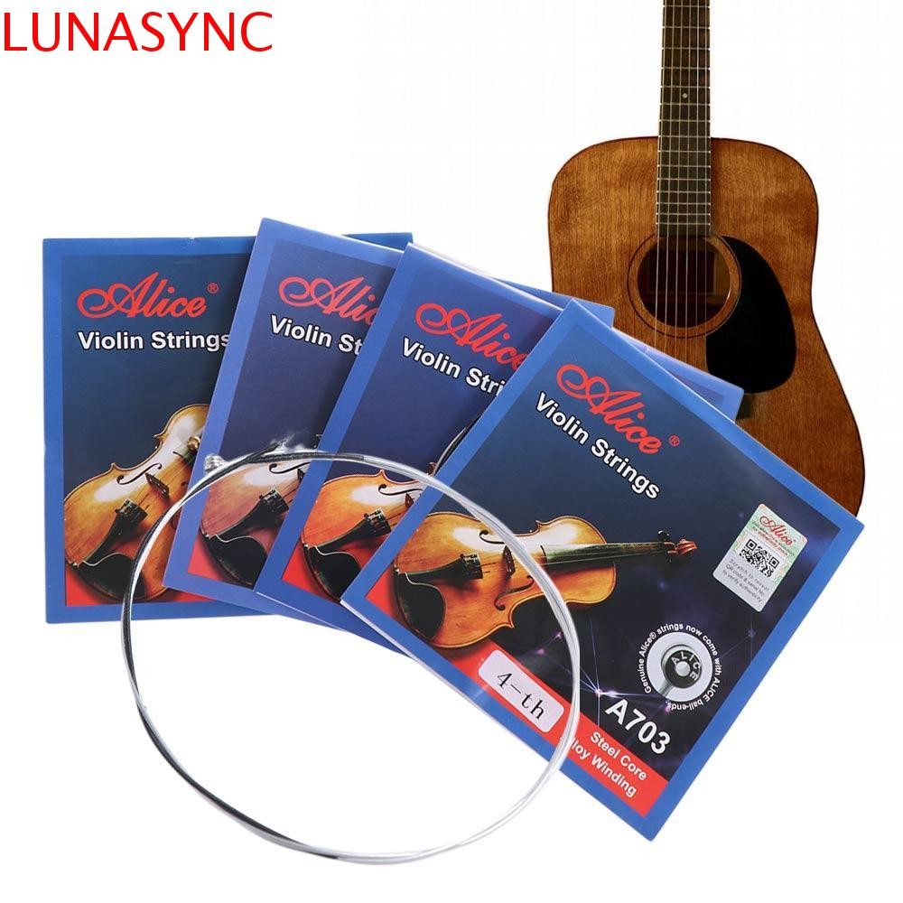 LUNASYNC Alice Strings, นิกเกิล String 4/4 3/4 1/2 1/4 1/8 A703 ไวโอลิน ...