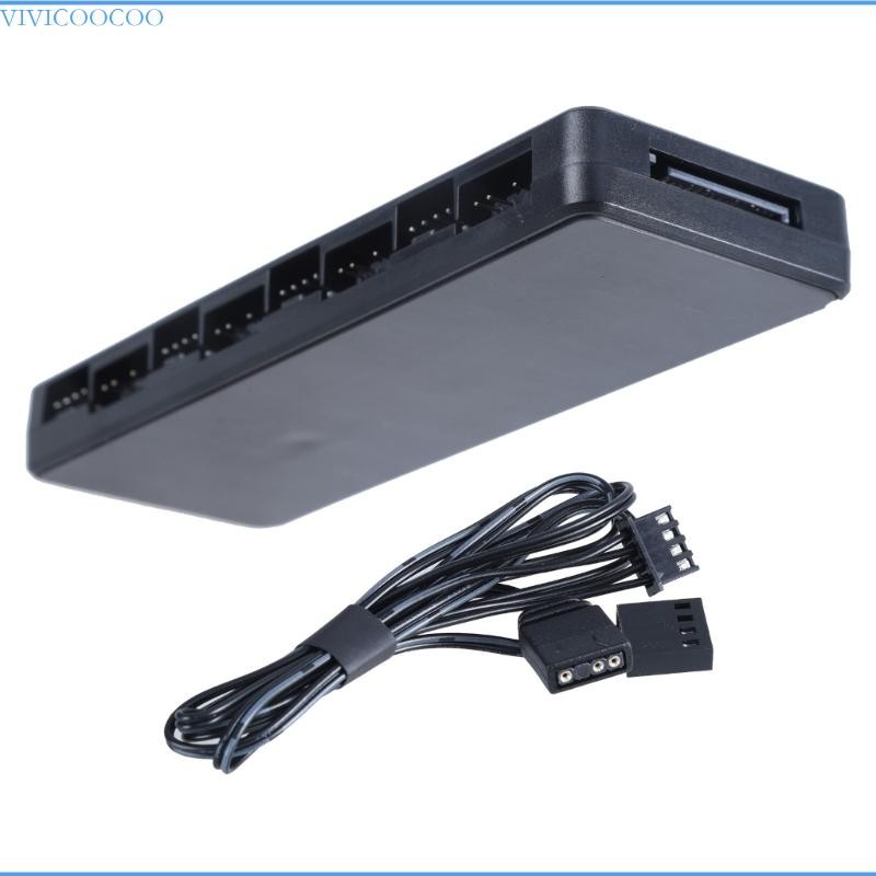 VIVI SATAs Powered PC Fan Hub Adapter พร้อมการควบคุม ARGB และ PWM ...