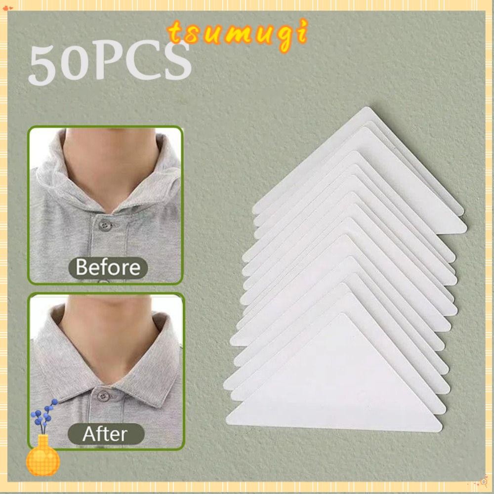 TSUMUGI Collar Fixing Pads 50 แผ่น กาวติดเองแบบมองไม่เห็น สำหรับปรับทรง ...