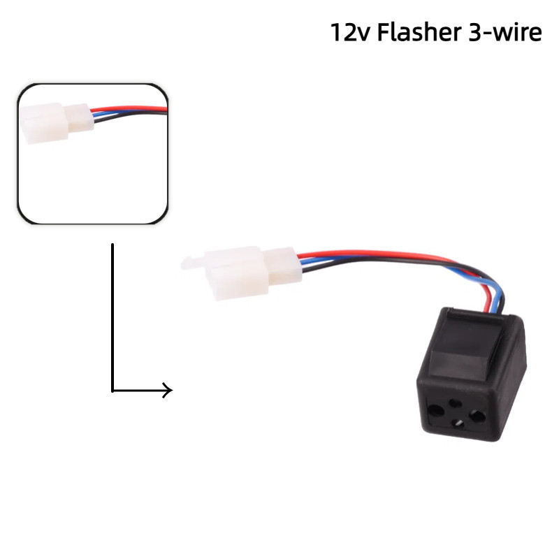 Electric bicycle 12V LED Blinking Relay Turn Signal Flasher Three-wire ...