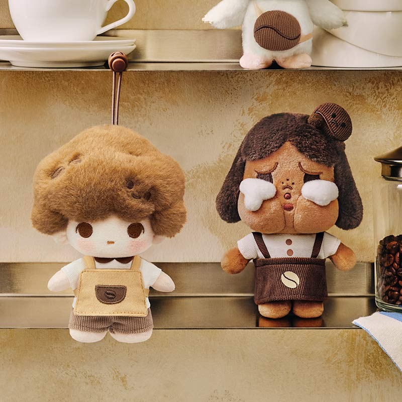 เช็คการ์ดPOPMART popbean labubu crybaby coffee factory กาแฟ Series พวง ...
