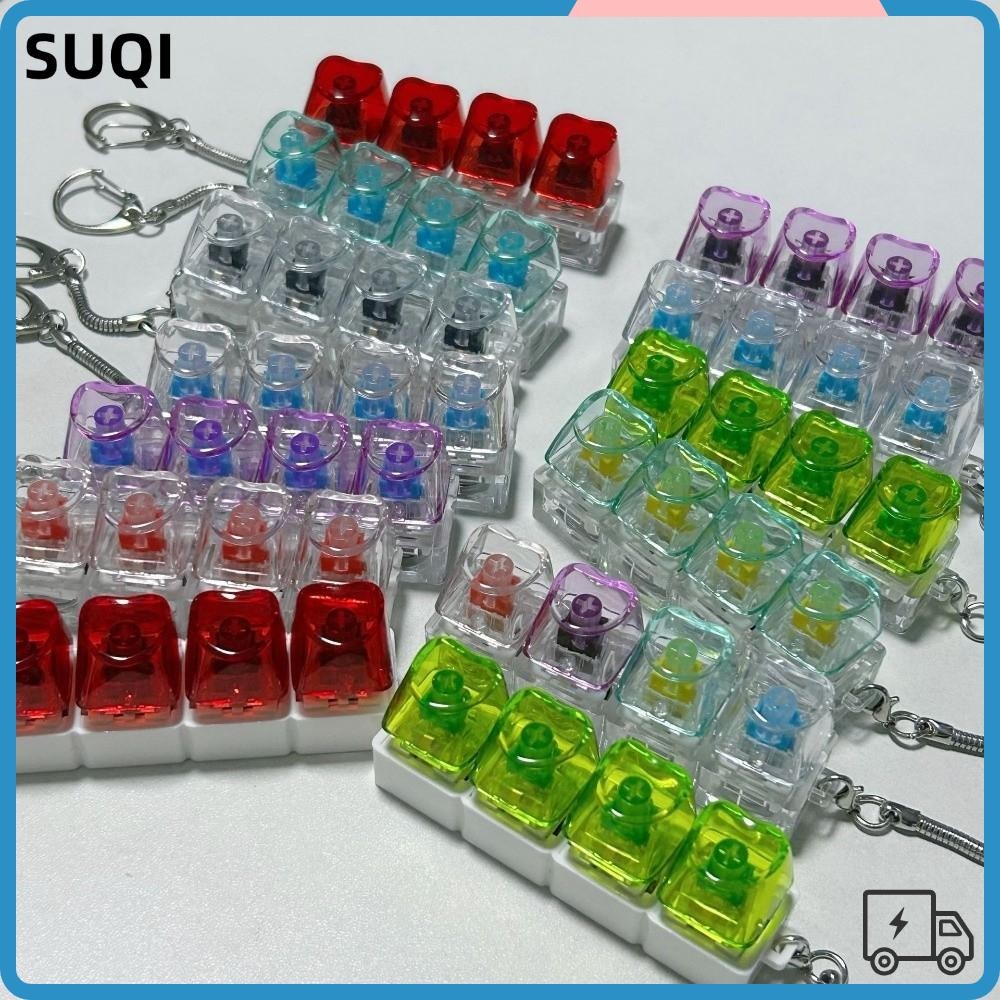 SUQI Keycap Pinch Toy, 4Keys Finger Keyboard Button Keycap, Mechanical ...