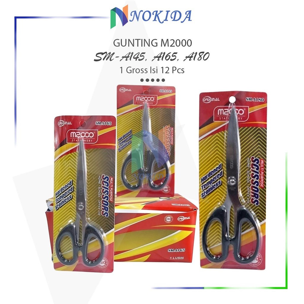 Nokida Scissors M2000 [12 ชิ้น] / SM-A145 SM-A165 SM-180 กรรไกรขนาดเล็ก ...