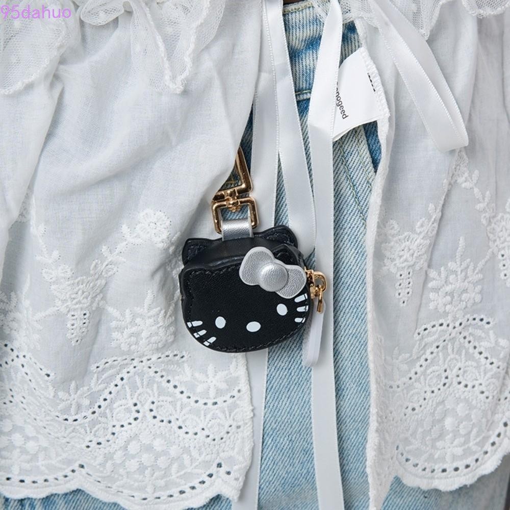 DAHUO KT Cat จี้หนัง PU,น่ารักซิป Denim Kitty พวงกุญแจ,เปลี่ยนกระเป๋าแฟชั่นสร้างสรรค์การ์ตูนหู ...