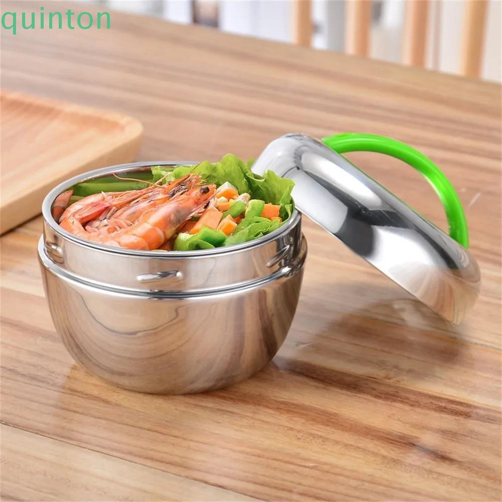 QUITON ภาชนะบรรจุอาหารฉนวน, การเก็บรักษาความร้อน Anti-scalding สแตนเลส ...