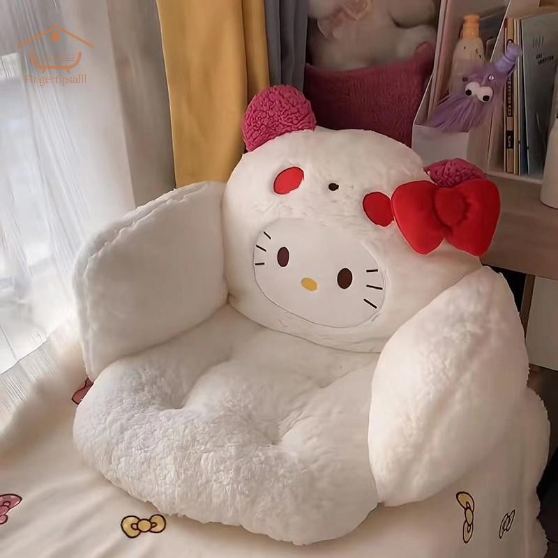 FIN Hello Kitty เบาะเก้าอี้ Office Surround Warm Lazy Cushion เก้าอี้ ...