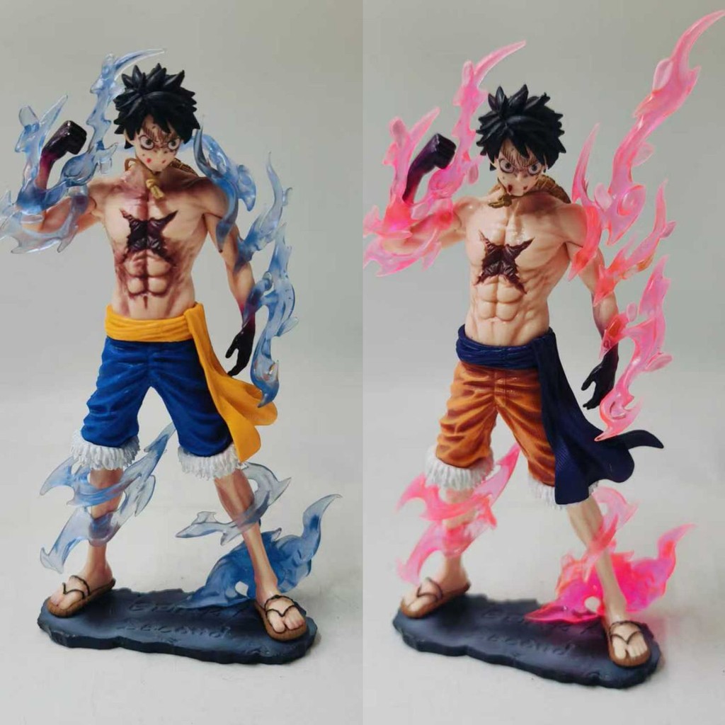 [DW] One Piece GK Red&Blue Luffy Flowing Sakura-Effect Haki Luffy ...