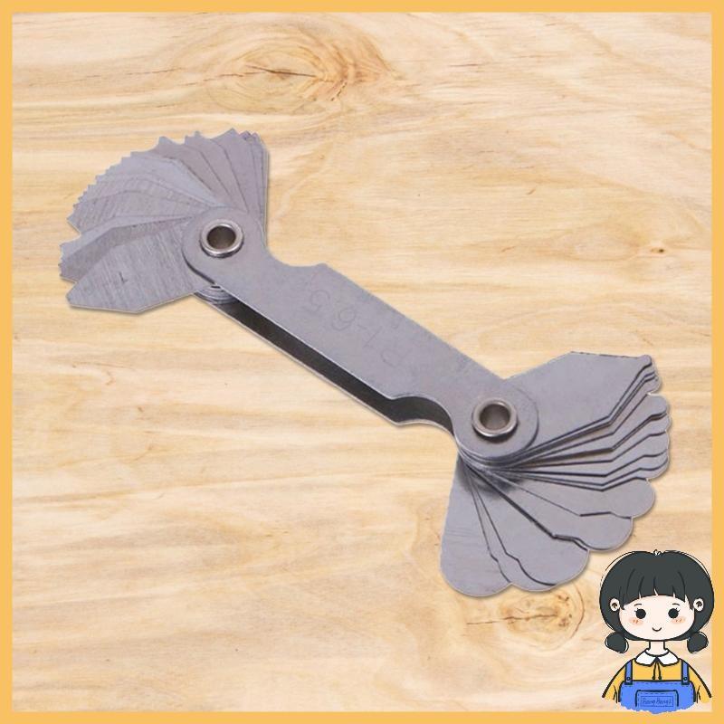 บางรัศมีวัดชุดสแตนเลสรัศมีFillet Gageแบบพกพาเว้าเครื่องมือวัดอุตสาหกรรม ...