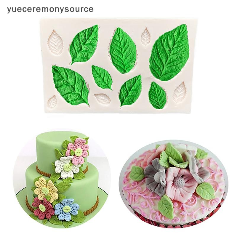 YYTH 1 ชิ้นใบเค้ก Mould ปาล์มเต่า Leaf แม่พิมพ์ซิลิโคนเค้ก Sugarcraft ...