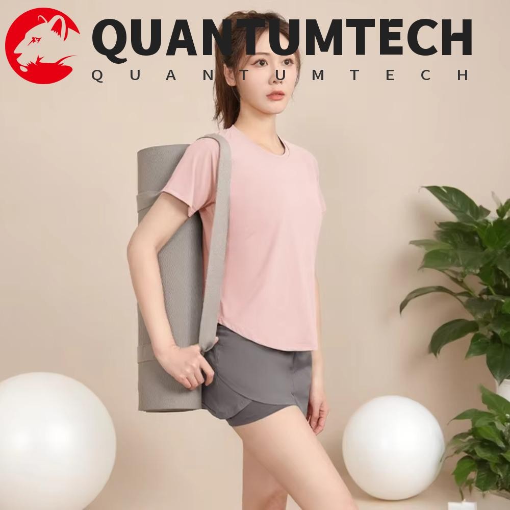 QuantumTech ชุดวิ่งแขนสั้น วัสดุระบายเหงื่อแห้งเร็ว สบายตัว เหมาะสำหรับการออกกำลังกายและโยคะ ...