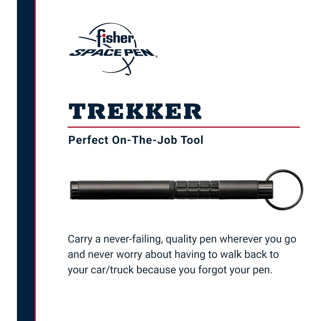Fisher Space Pen Trekker Space Pen ปากกาลูกลื่น ทองเหลือง สีดําด้าน ...
