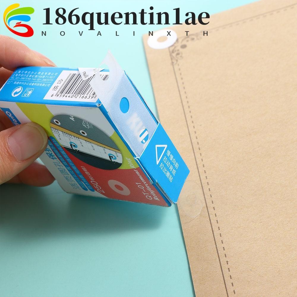 QUENTIN1AE Hole Punch Protector โรงเรียน Suppiles 250pcs แหวนเสริมหลวม ...