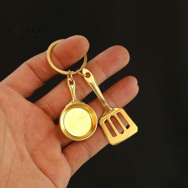 V&P Mini Golden Shovel หม้อสีทองพวงกุญแจเกมอุปกรณ์ต่อพ่วง Teamfight Key ...