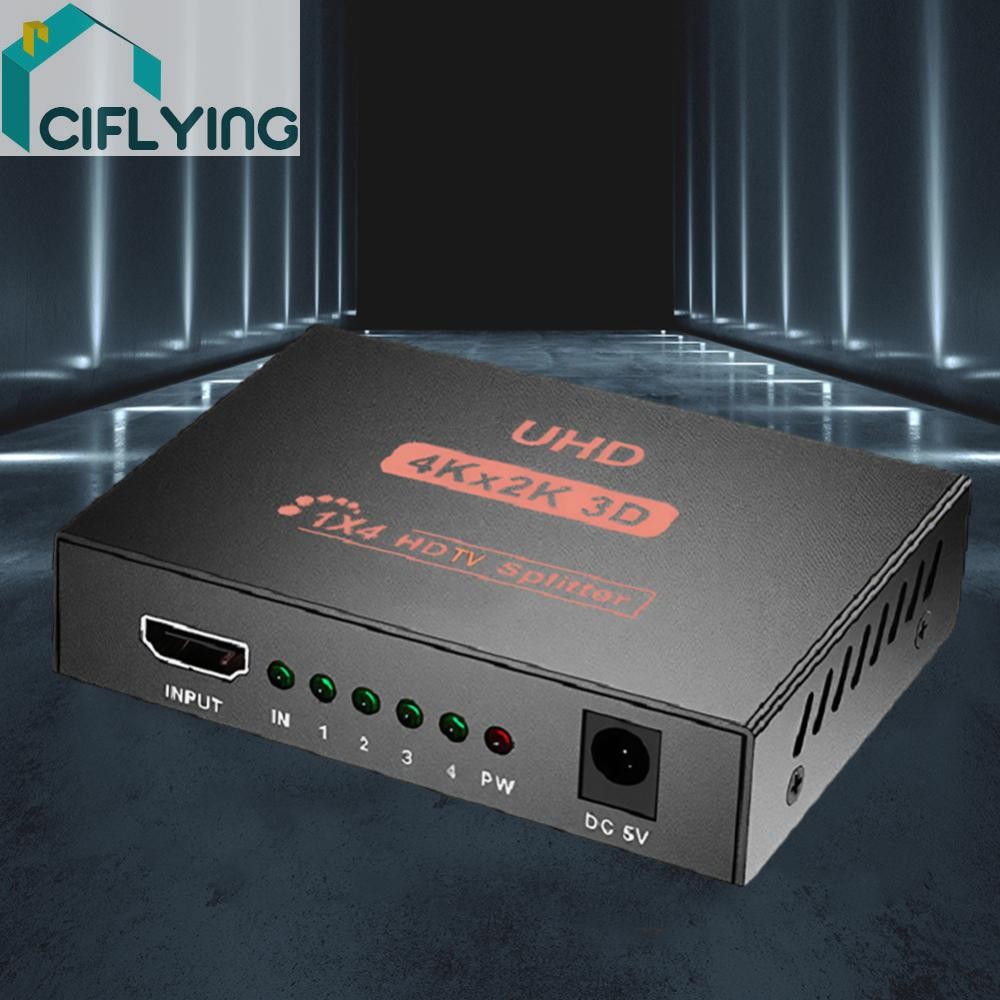 4K 30HZ อะแดปเตอร์ขยายสัญญาณที่รองรับ HDMI 1 ใน 4 Out Video Switcher ...