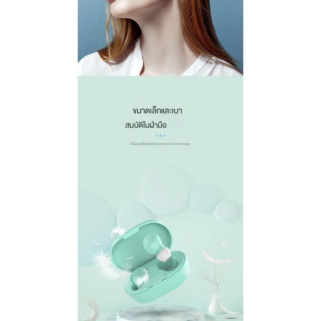 ใหม่ A6S In Ear ไร้สาย Binaural TWS5 0 Mini Sport จอแสดงผลดิจิตอลชุดหู ...