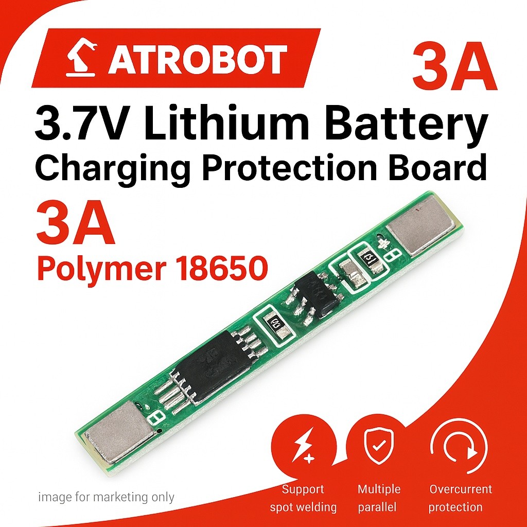 3.7V Li Battery Charging Board, Polymer 18650 Compatible, Spot Weldable ...