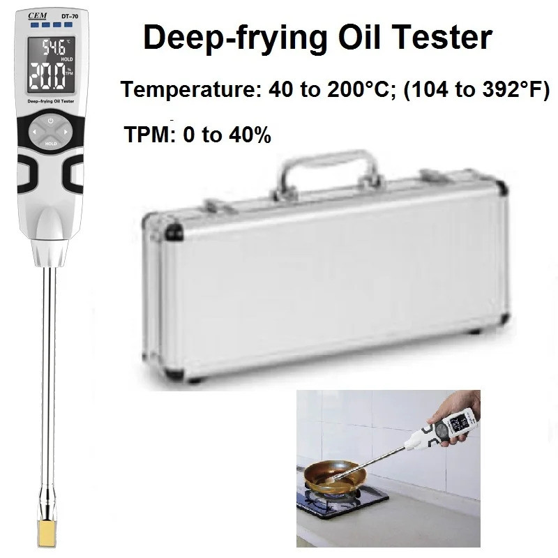 CEM DT-70 Deep Frying Oil Tester & Thermometer & Oil Quality Tester For ...