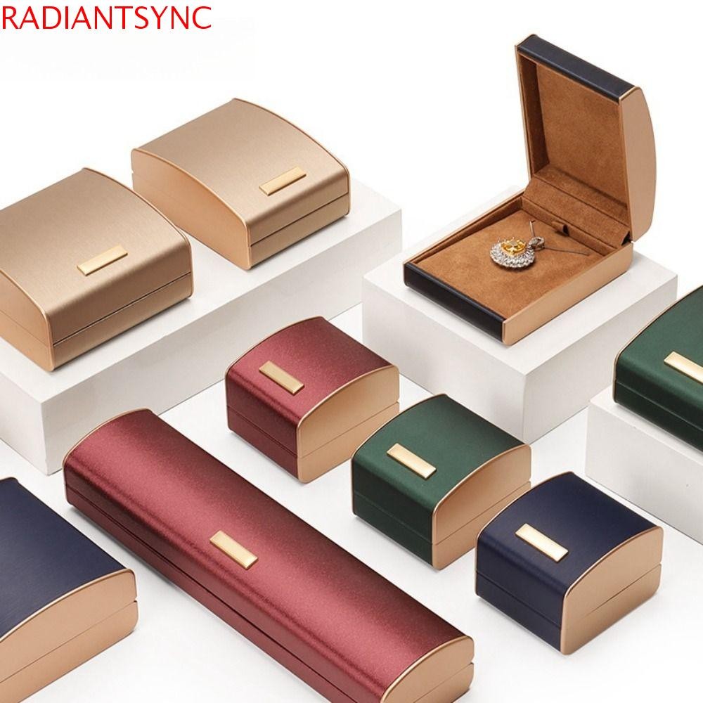 RADIANTSYNC หนังกล่องอัญมณี, Vintage Filigrana Textured เครื่องประดับ, Dainty แบบพกพาสร้อยคอ ...