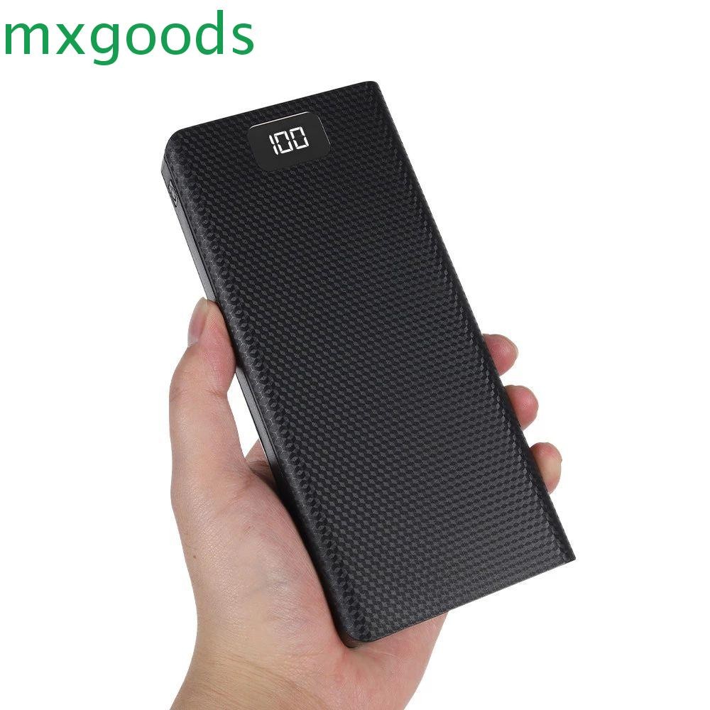 MXGOODS กล่องชาร์จแบตเตอรี่กล่องแบตเตอรี่กล่องชาร์จ Dual USB พอร์ต DIY LCD จอแสดงผลดิจิตอล ...