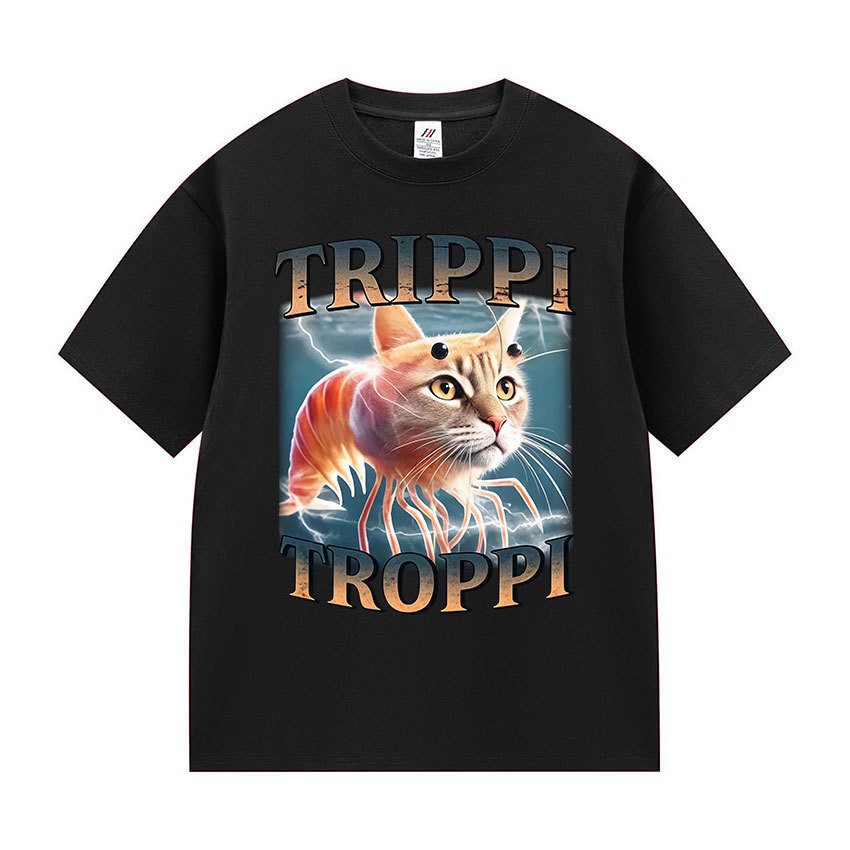 COD Italian Brainrot Trippi Troppi Cat Funny Meme Graphic T-shir 0TGF ...