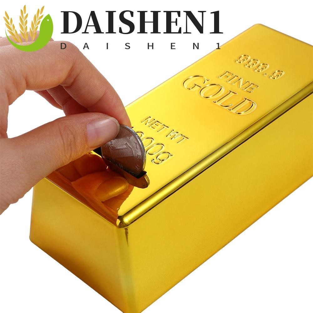 DAISHEN1 Coin Bank Gold Brick Gold Bullion Bar พลาสติก 1 ชิ้นสร้างสรรค์ ...
