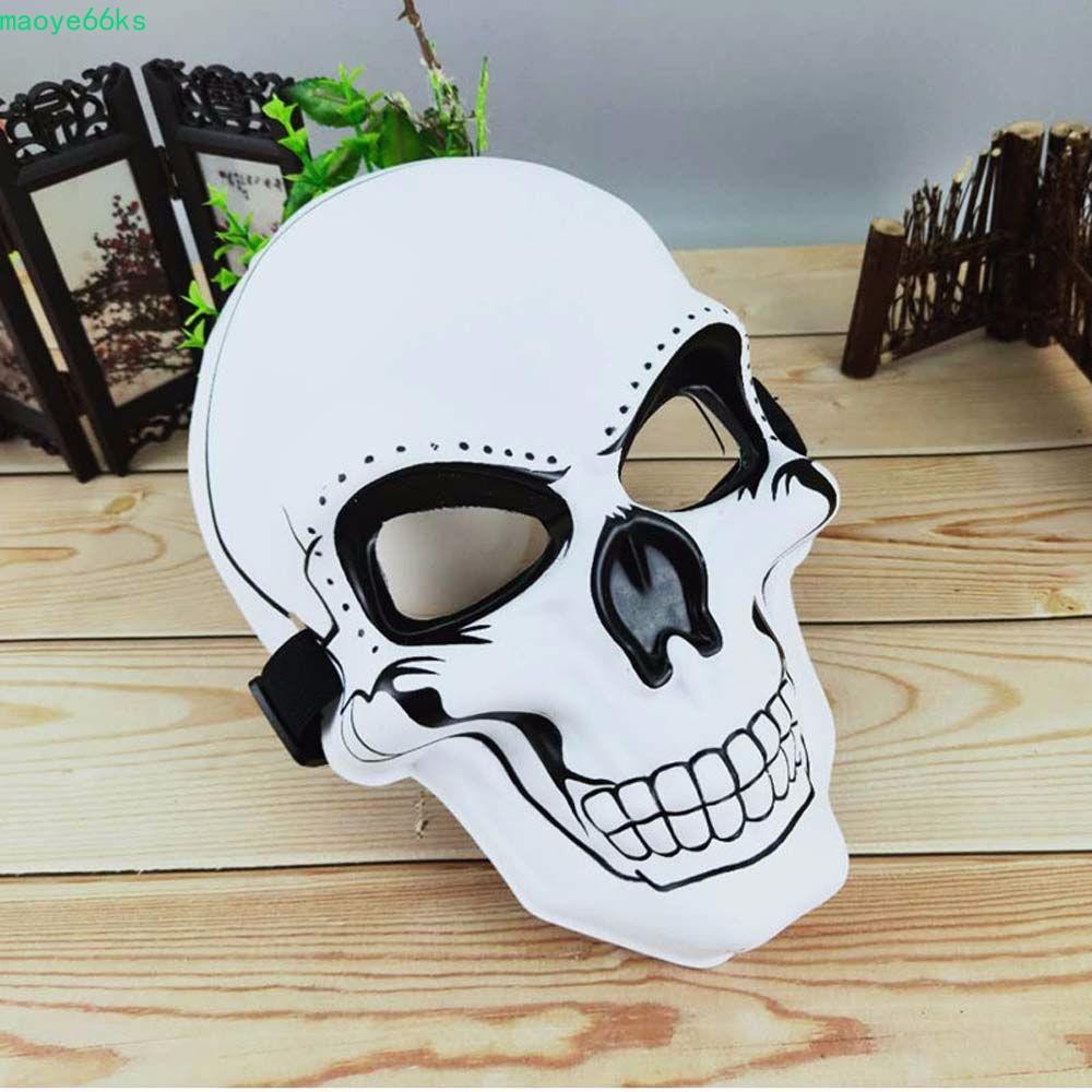 MAOYE หน้ากากสยองขวัญพลาสติก Masquerade Party อะนิเมะหน้ากาก Headwear Ghost Skeleton Party Props ...