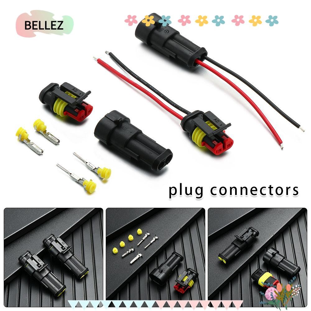 BELLEZ 5/10Kit ตัวเชื่อมต่อยานยนต์สําหรับรถยนต์ไฟฟ้าปิดผนึก 12V 2Pin ...
