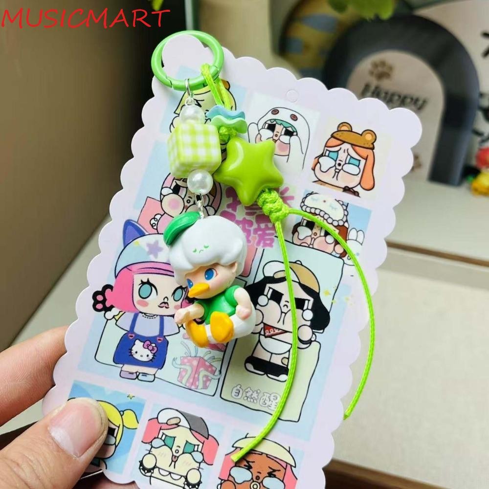 MUSICMART Dimoo Key Ring, Animal Kingdom PVC Flocking พวงกุญแจตุ๊กตา ...