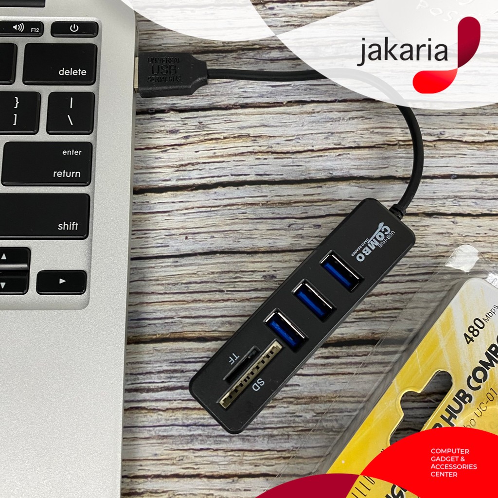 ILUPRO USB Hub Card Reader Micro SDHC USB Hub 3 พอร์ต Combo Card Reader ...