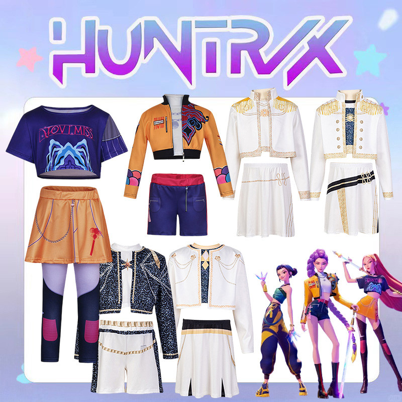 ช ด Zoe Rumi Rumi สไตล K Pop Demon Hunter พร อมอ ปกรณ เสร มแบบอน เมะ