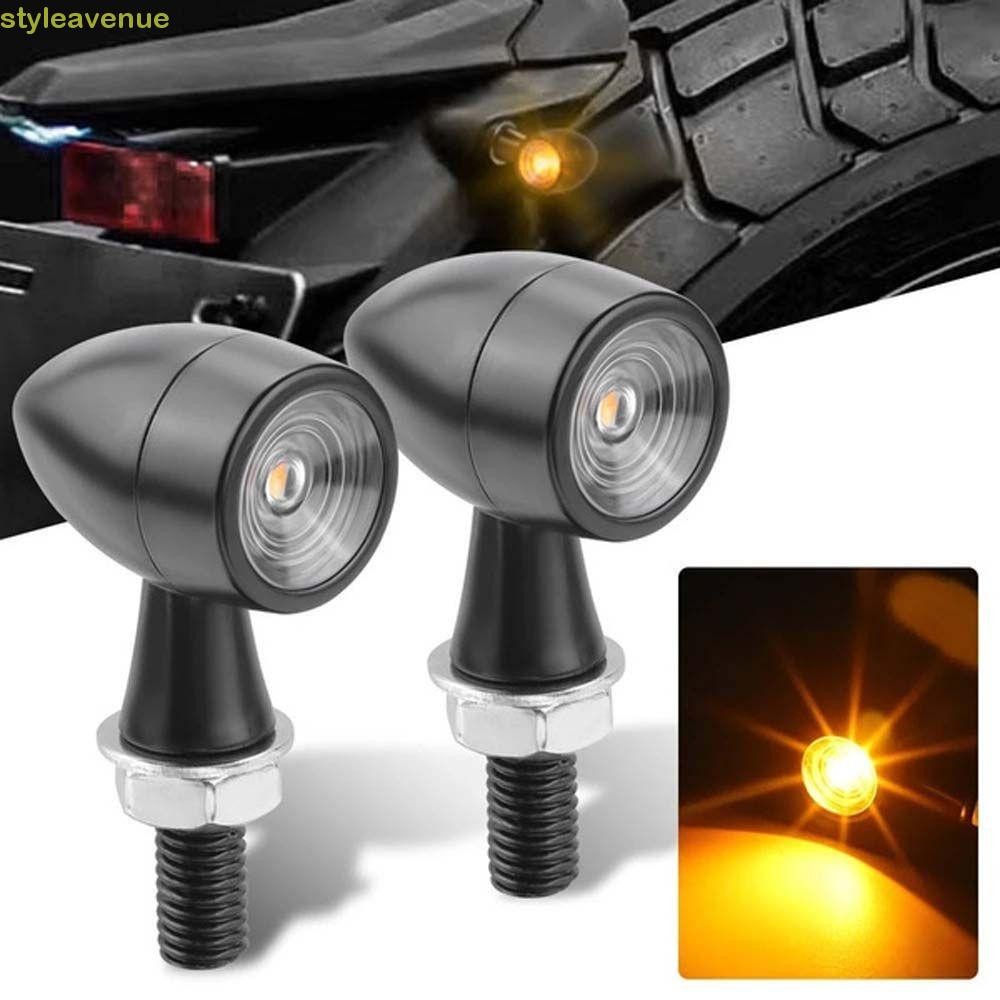 STYLEAVENUE Mini LED ไฟเลี้ยว 12V รถจักรยานยนต์ Amber Dirt Bike รถ ...