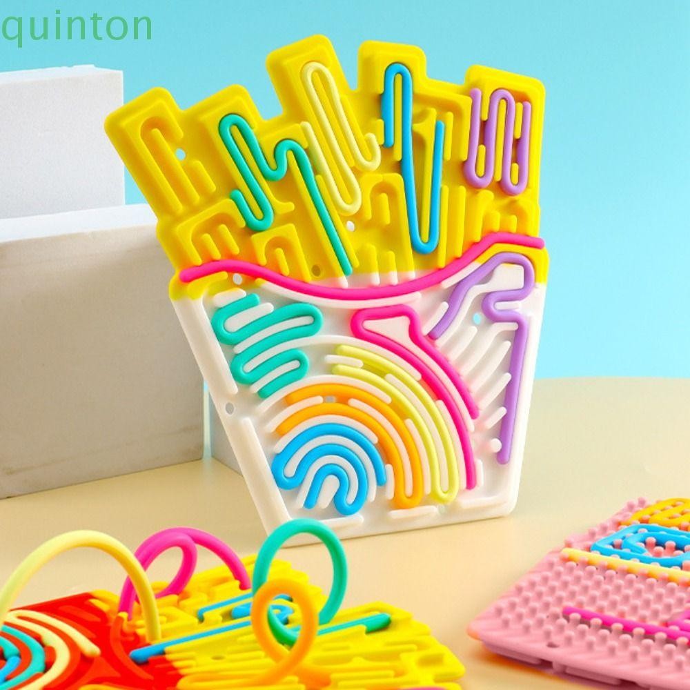 QUINTON Sensory กิจกรรมบอร์ด,ซิลิโคนมอเตอร์ทักษะ Silent Sensory Board ...