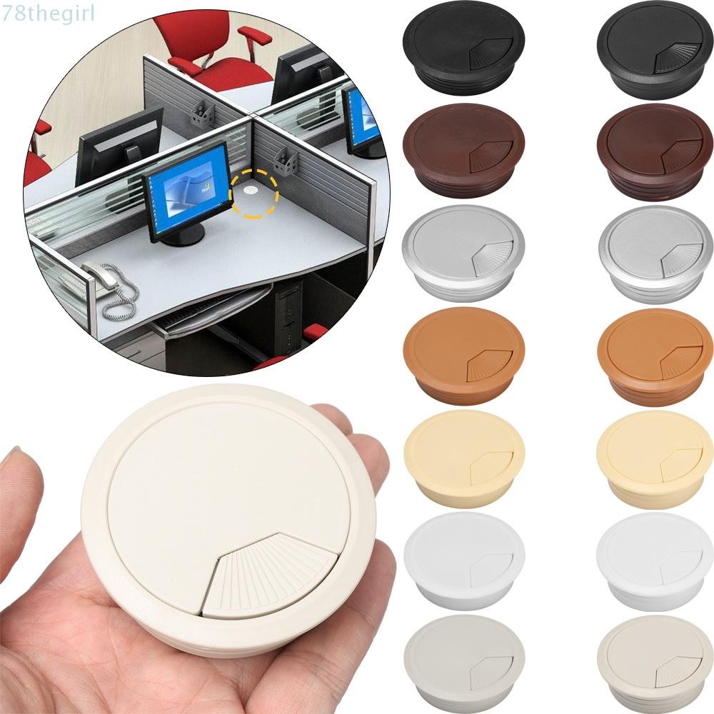 THEGIRL Cable Hole Cover Round ABS Thread Organizer For Home Office ...