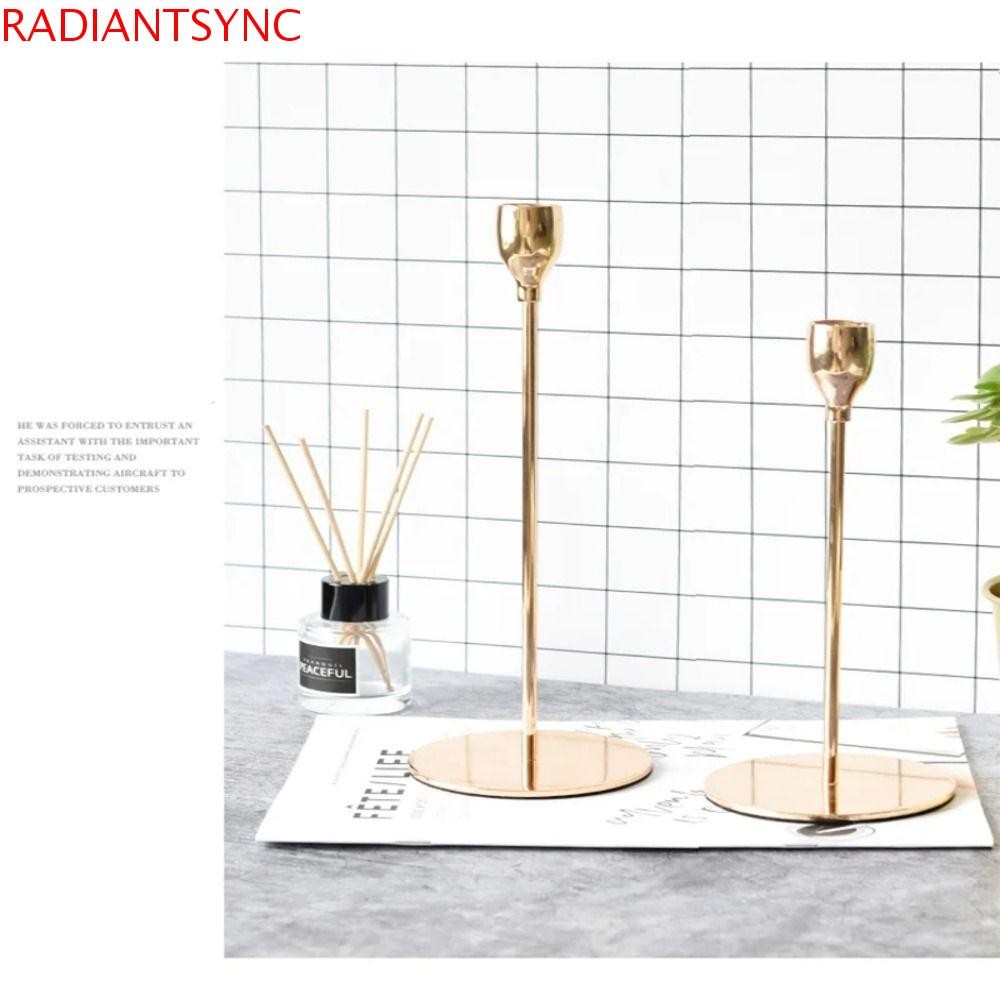 Radiantsync เชิงเทียนโลหะ 3 ชิ้น กันสนิม ดีไซน์หรู สำหรับตกแต่งงานแต่งงาน | Shopee Thailand