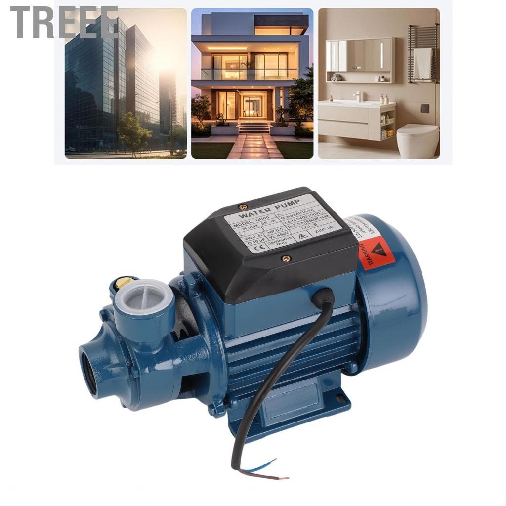 Treee Treee-th DePisuta Transfer Pump 650W 3400RPM Booster 35m Lift 1in เต้าเสียบ 40L / นาทีปั๊ม ...