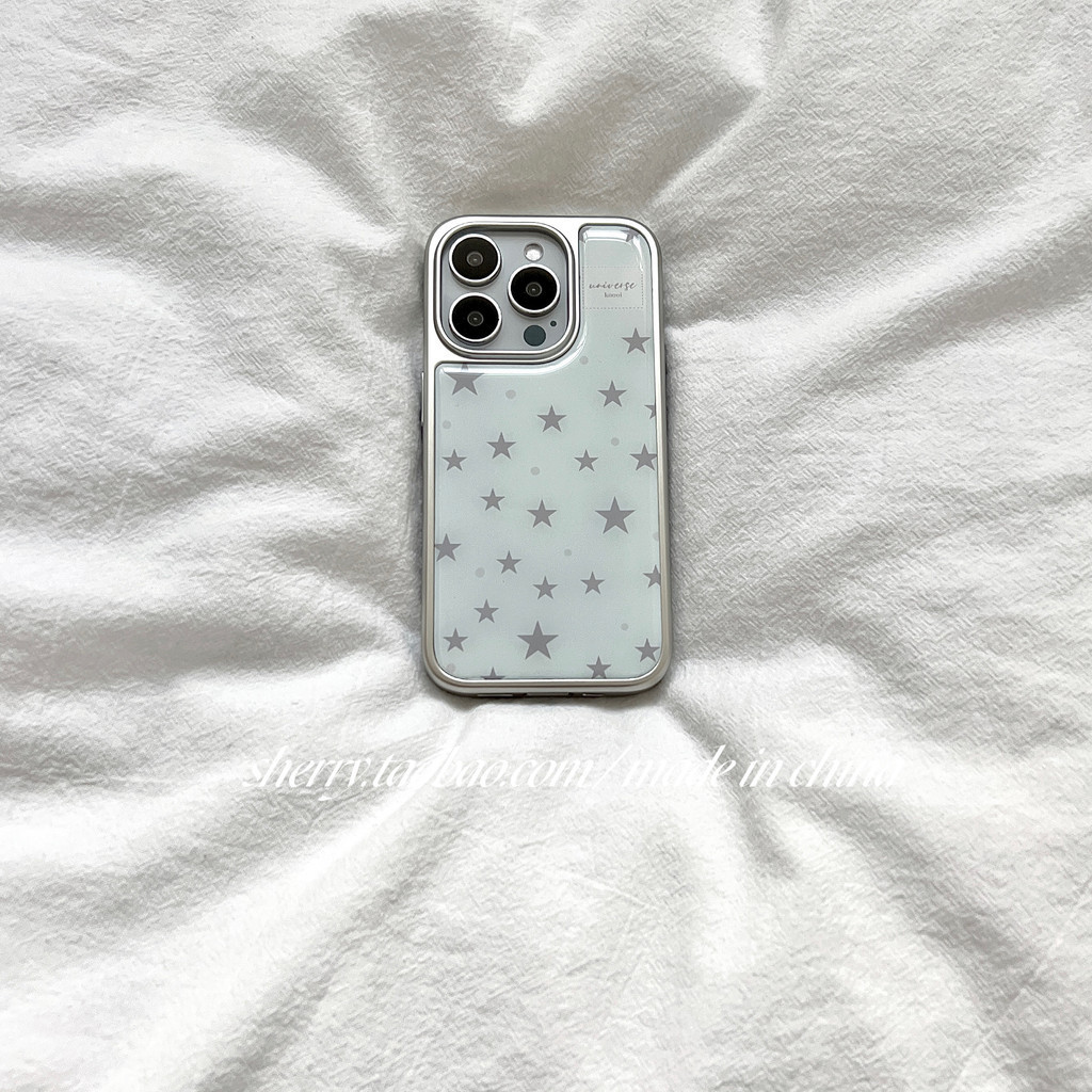 สีเขียวอ่อน Five-Pointed Star เคสโทรศัพท์ Drop-Resistant สําหรับ iPhone ...