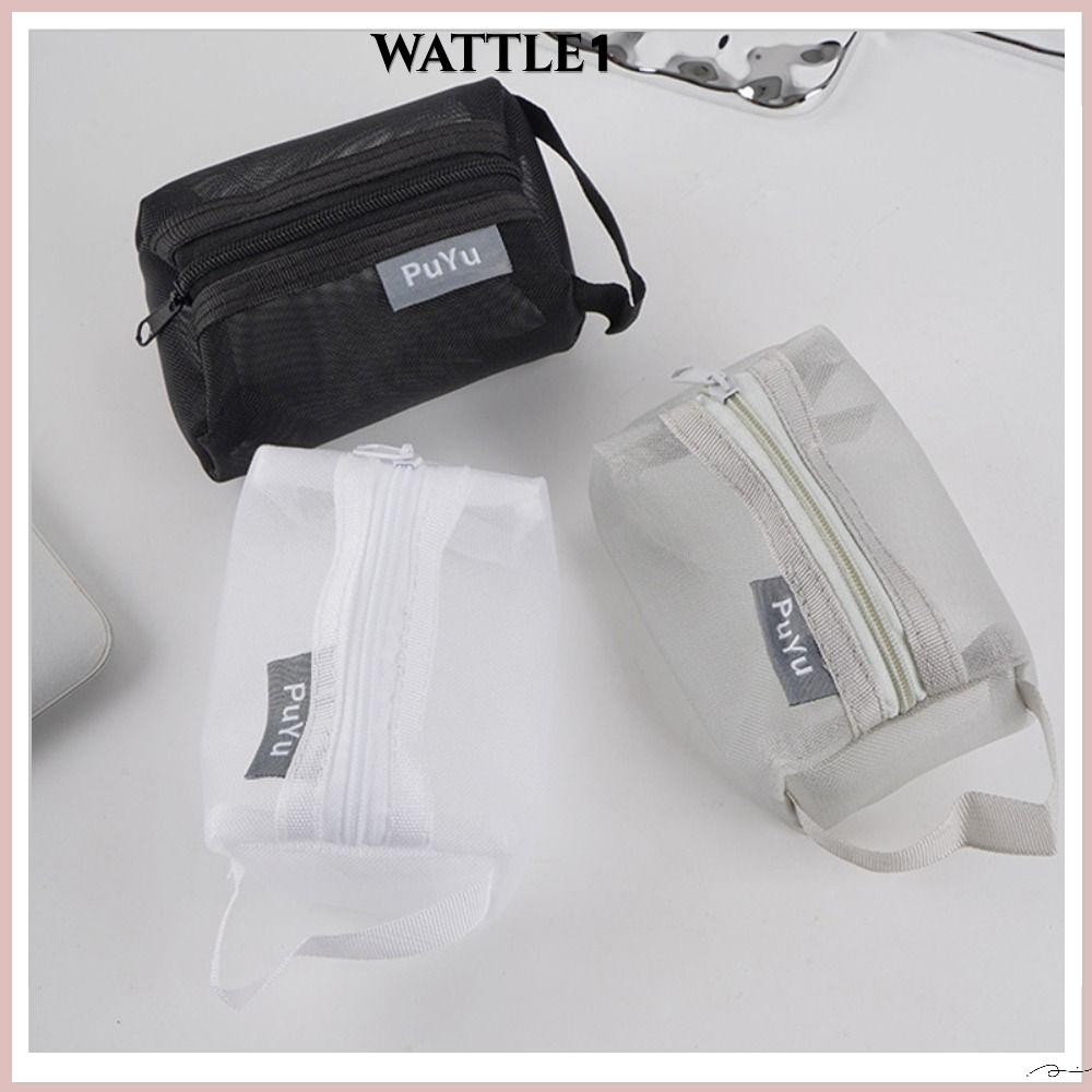 WATTLE กระเป๋าจัดเก็บทรงเหลี่ยม.Mesh ขนาดใหญ่พกพาสะดวก สำหรับใส่เหรียญ ...