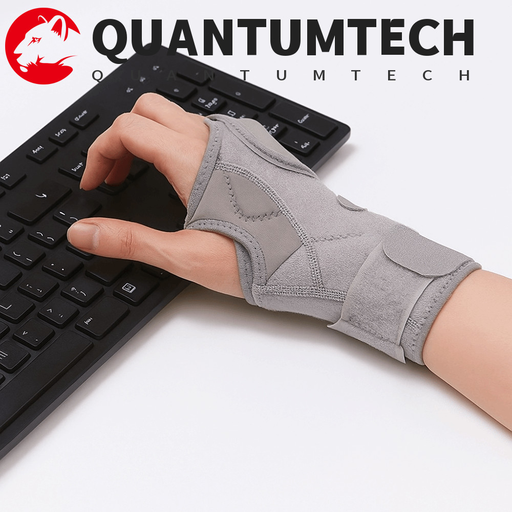 QUANTUMTECH Tendonitis สายรัดข้อมือ, สายรัดปรับได้ล้างทําความสะอาดได้ Carpal Tunnel สายรัดข้อมือ ...