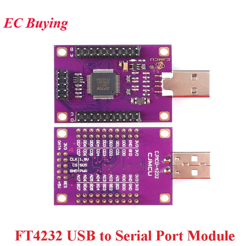 FT4232 สี่ช่อง USB ถึง Serial Port UART/SPI/I2C/JTAG/RS232 /RS485/RS422 ...