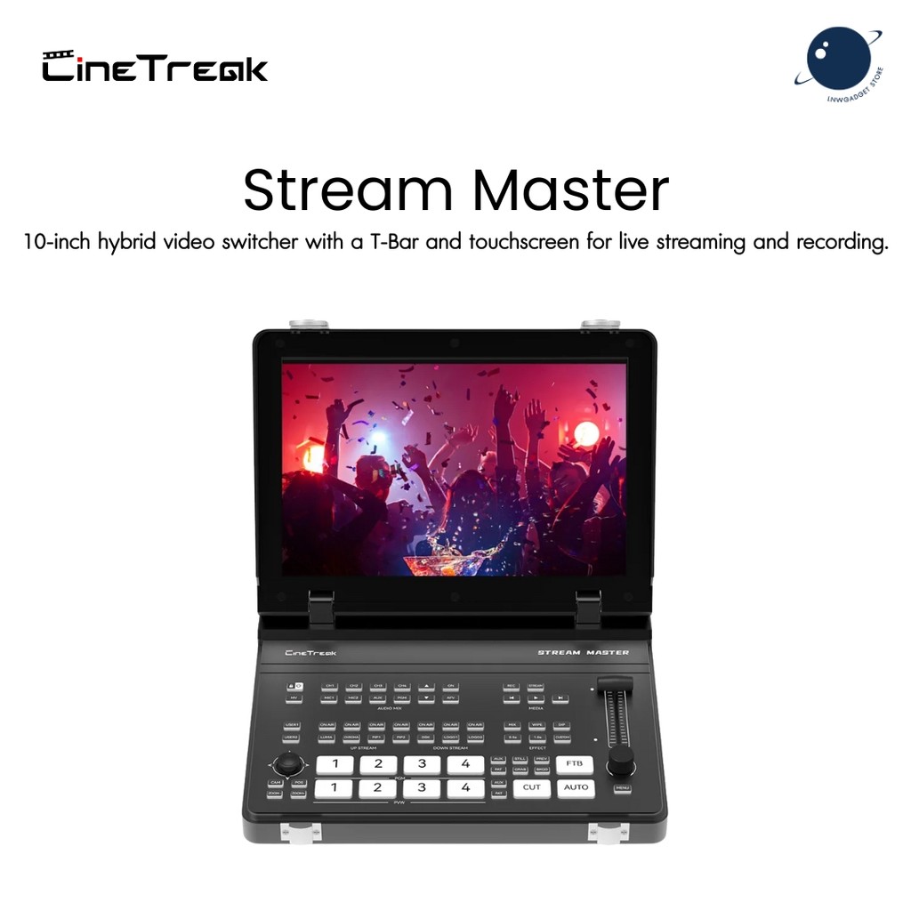 CineTreak Stream Master Video Switcher ระดับมืออาชีพ ออกแบบมาเพื่อ Live ...