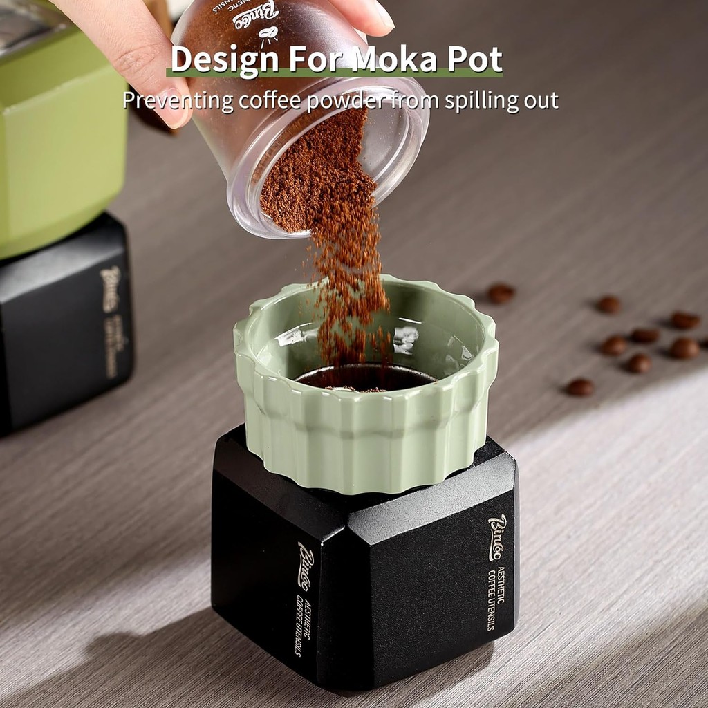 Bincoo เครื่องชงกาแฟ Dosing Funnel 54 มม.สําหรับ Moka Pot-กาแฟผงฟิลเลอร ...