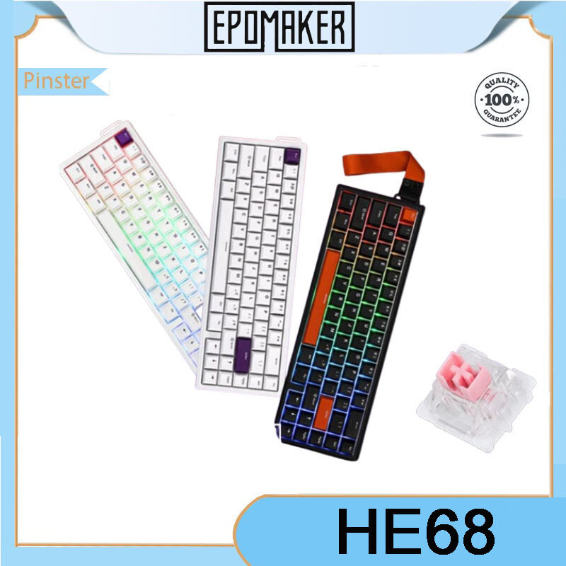 EPOMAKER HE68 Magnetic Wired Keyboard 65% Hot swappable RGB GASKET คีย์บอร์ดเกมแบบกําหนดเอง ...