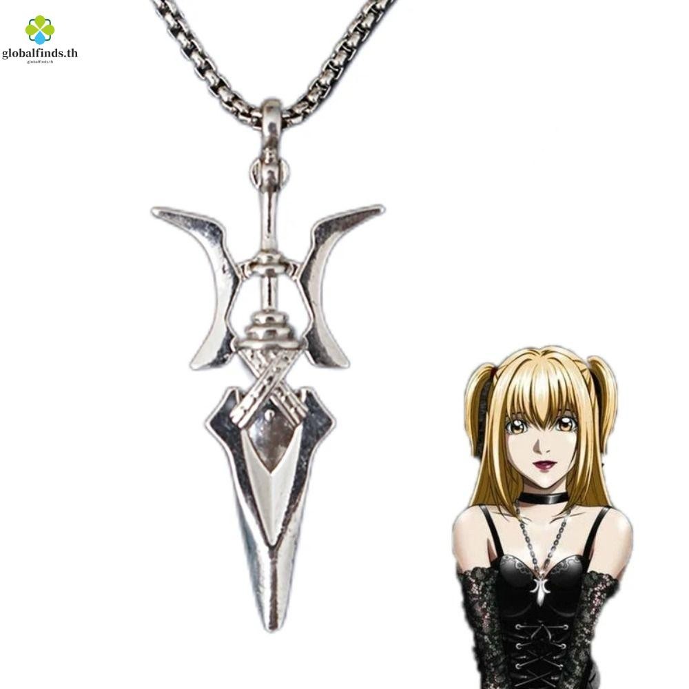 LFIDS Death Note สร้อยคอ,อะนิเมะรูป Goth Cross Misa Amane ต่างหู ...