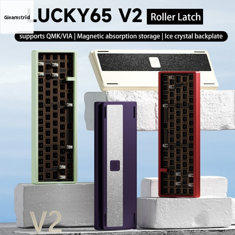 Gleamstrid WEIKAV Lucky65 V2 Alunum Mechanical Keyboard Kit Hot Swap ...