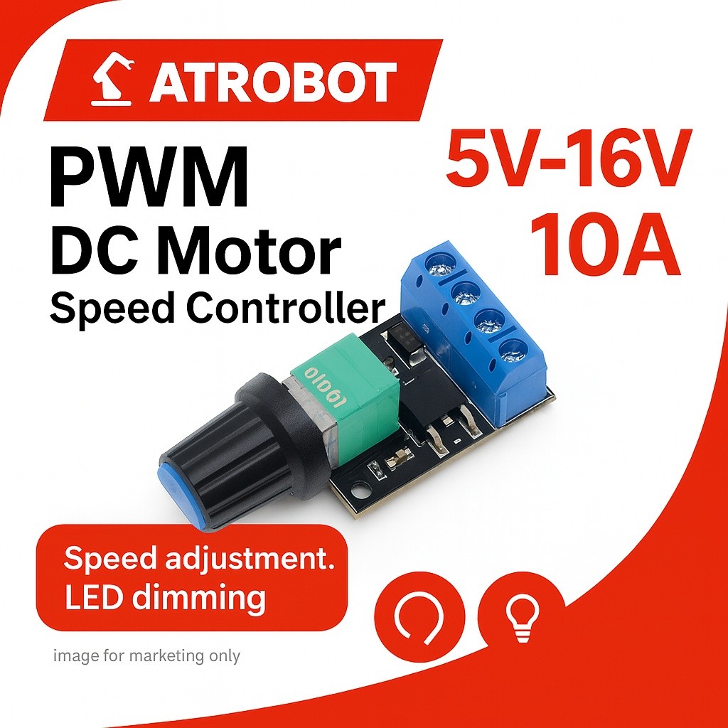 PWM DC Motor Speed Controller โมดูลควบคุมความเร็วมอเตอร์ DC/หรี่ไฟ LED ...