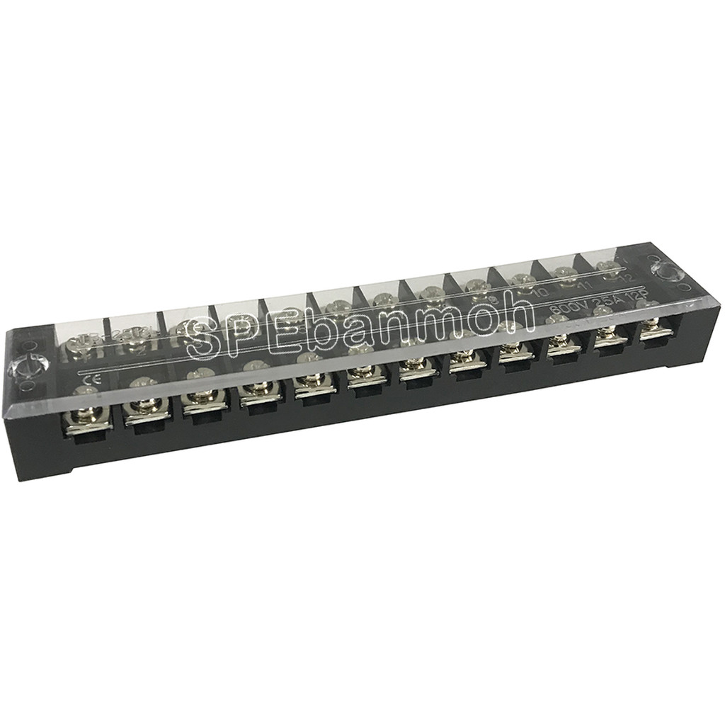 [ 1 ชิ้น ] TB2512 เทอร์มินอล 12 ช่อง 12P 25A 600V TB Terminal Block ...