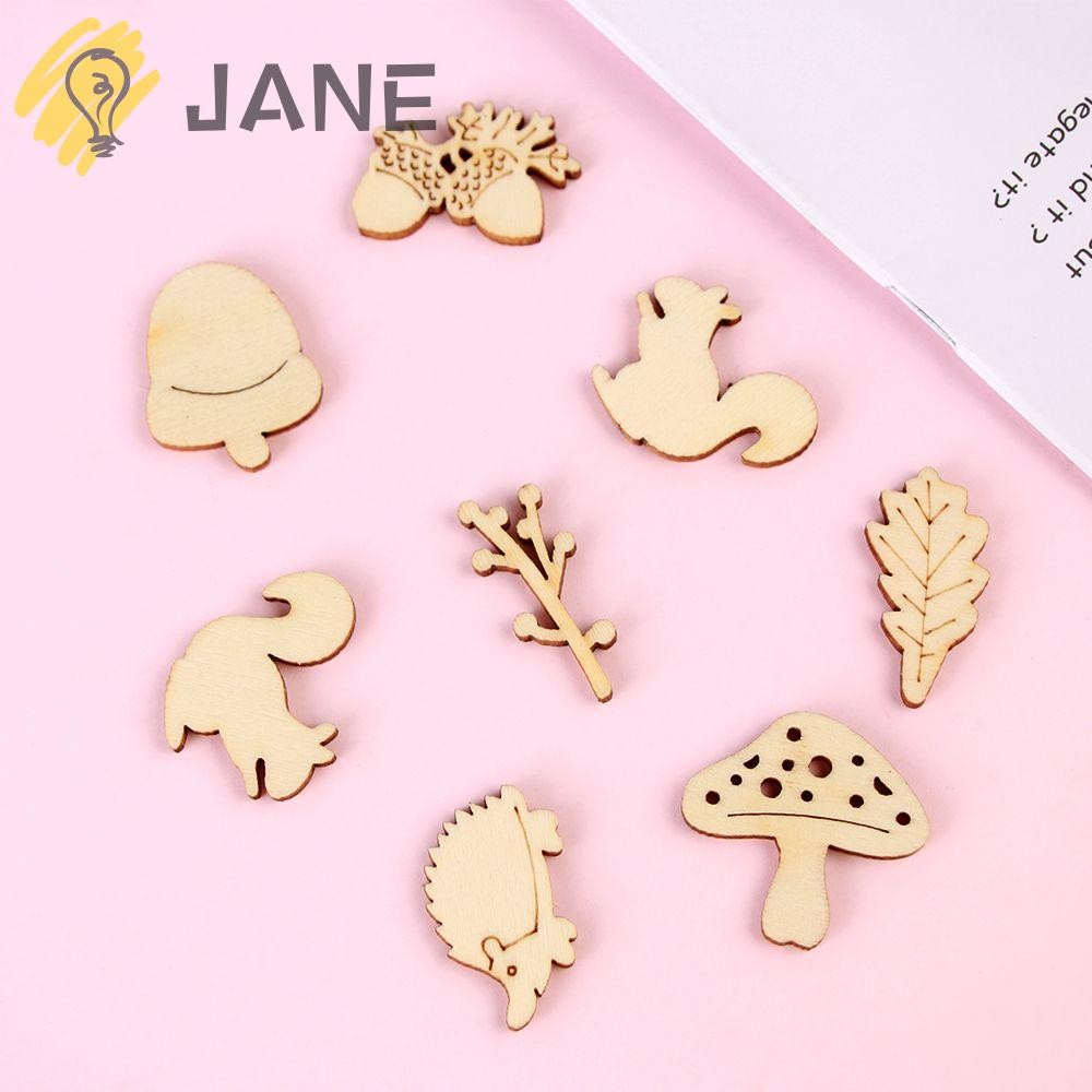 JANE 50PCS ไม้หัตถกรรมเม่น Embbellishments Handmade เห็ด | Shopee Thailand